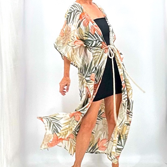 True Destinations | Swim | True Destinations Boho Tropical Print Resort ...